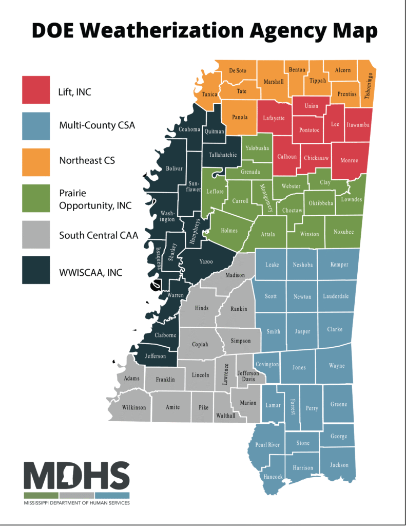 DOE Weatherization Agency Map - MACAA